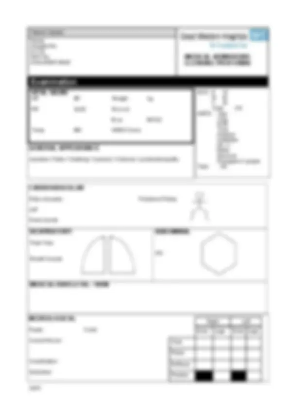 Medical Admissions Clerking Proforma | Study notes History | Docsity