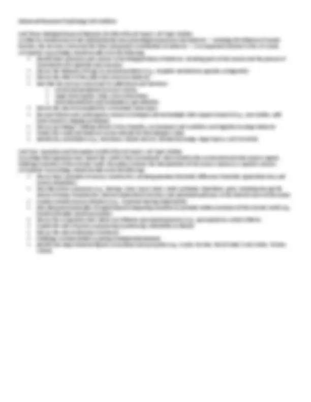 AP Psych: Biological Bases & Sensation/Perception | Study notes ...