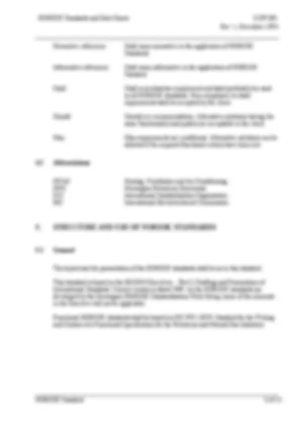 NORSOK STANDARDS AND DATA SHEETS | Study Guides, Projects, Research Design | Docsity