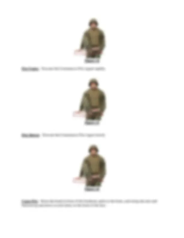 Hand and Arm Signals for Military Communication | Study notes ...