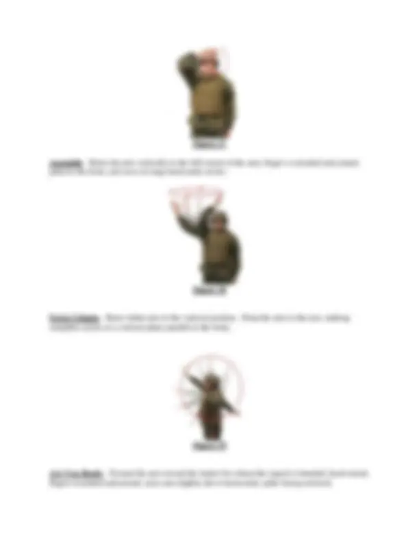 Hand and Arm Signals for Military Communication | Study notes ...