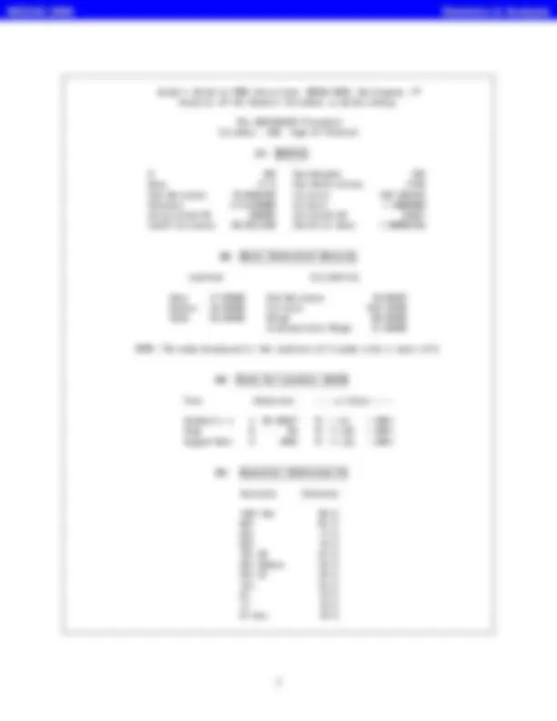 Guidos Guide To Proc Univariate Analyzing Numeric Variables Using Sas Lecture Notes
