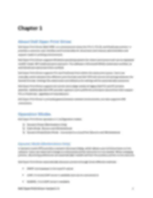 Dell Open Print Driver: Installing and Managing Universal Print ...