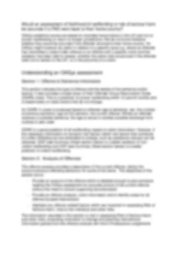 Offender Assessment using OASys: Predicting Future Offending and ...