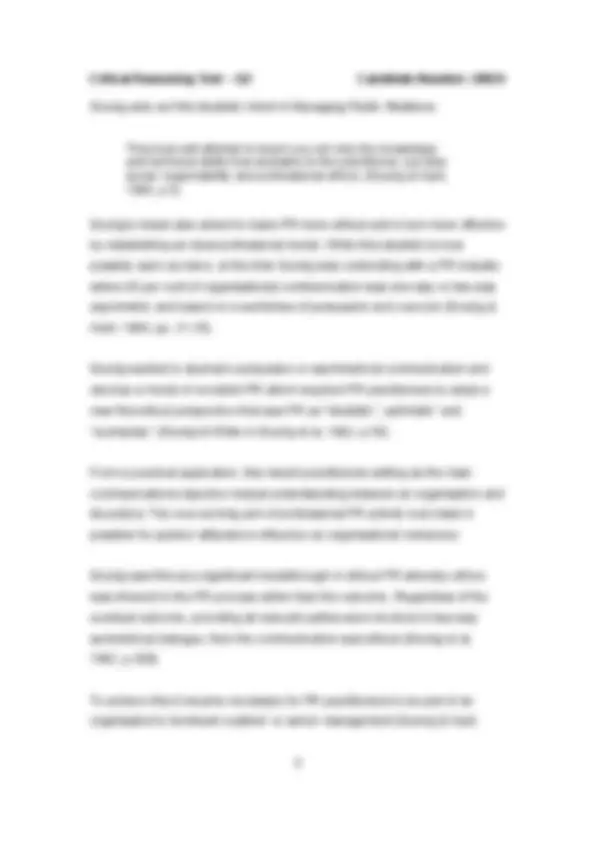 Grunig and Hunt's Two-Way Symmetrical Model of PR: Idealism and ...