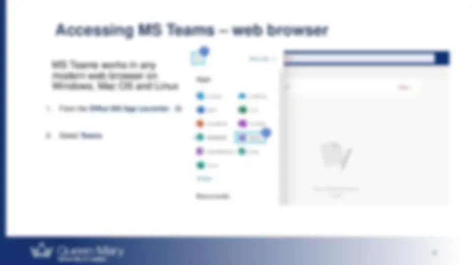 MS Teams Guide | Study notes Information Technology | Docsity