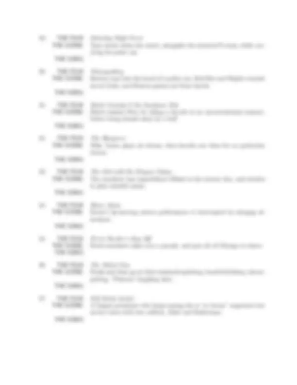 Soundtracks in Iconic Movie Scenes | Lecture notes Dance | Docsity