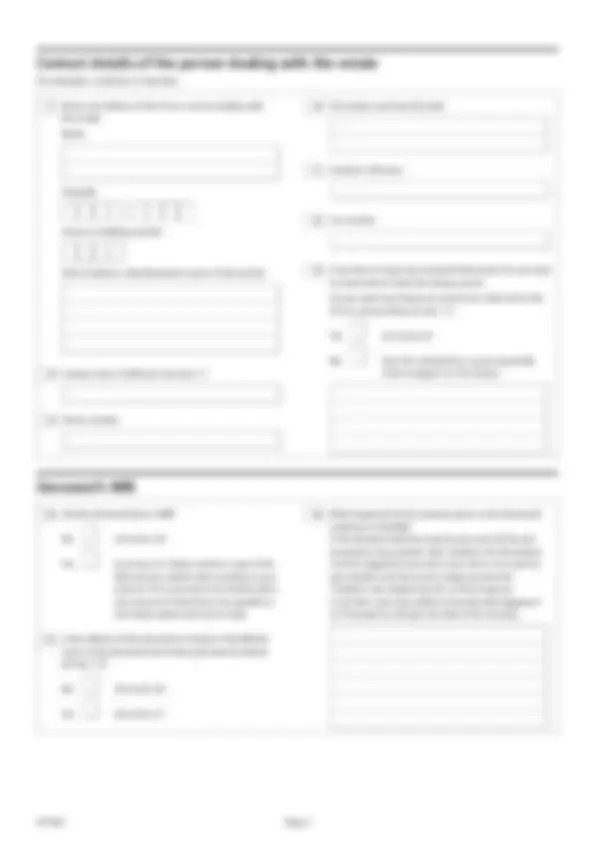 Inheritance Tax Form IHT400: Instructions and Guidance | Lecture notes ...