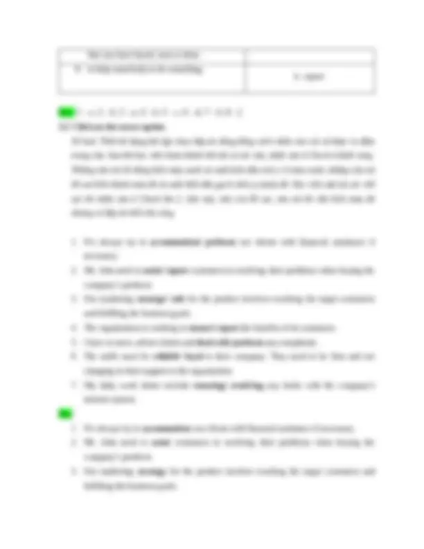 A test on Pre-intermediate level | Exercises English | Docsity