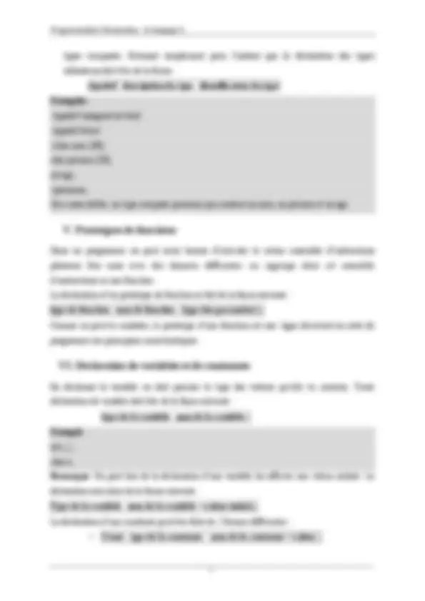 Structure et Programmation en C : Langage et Définition de Types | Summaries Data Structures and ...