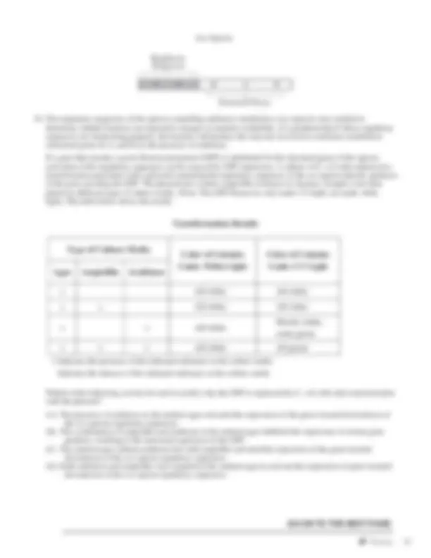 AP biology full length practice exam | Exams Biology | Docsity