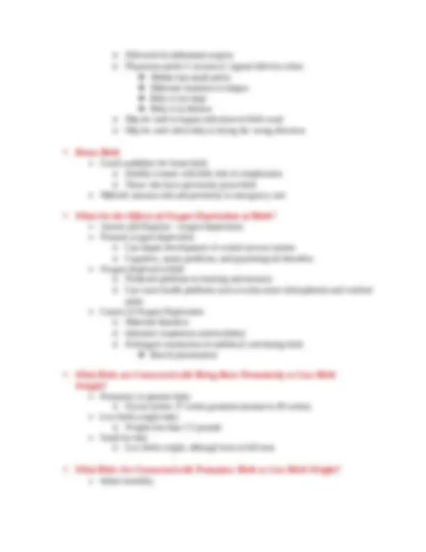 birth and new borns chapter 4 | Study notes Nursing | Docsity