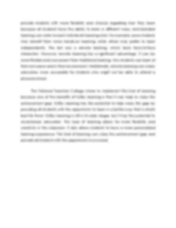 Hyflex and Flexible Learning | High school final essays History | Docsity