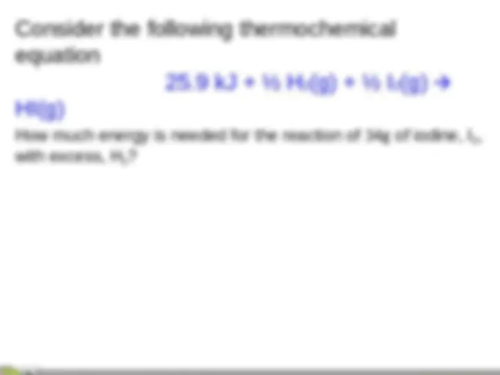 Info on rates unit and thermochemistry | Exercises Chemistry | Docsity