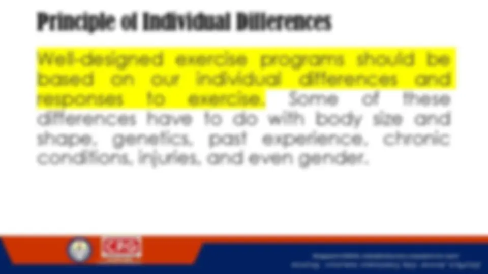 F.I.T.T. Principles and Individual Differences in Exercise | Exercises ...
