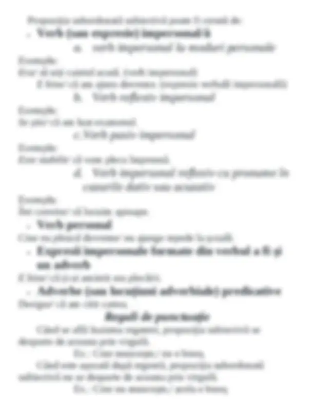 Limba romana in cadrul Gimnaziului | Summaries English | Docsity