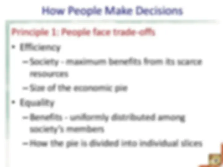 Principles of Economics: Scarcity & Decision Making | Lecture notes ...