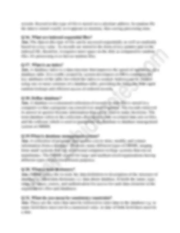 This document is best for exams preparation | Assignments Computer Science | Docsity