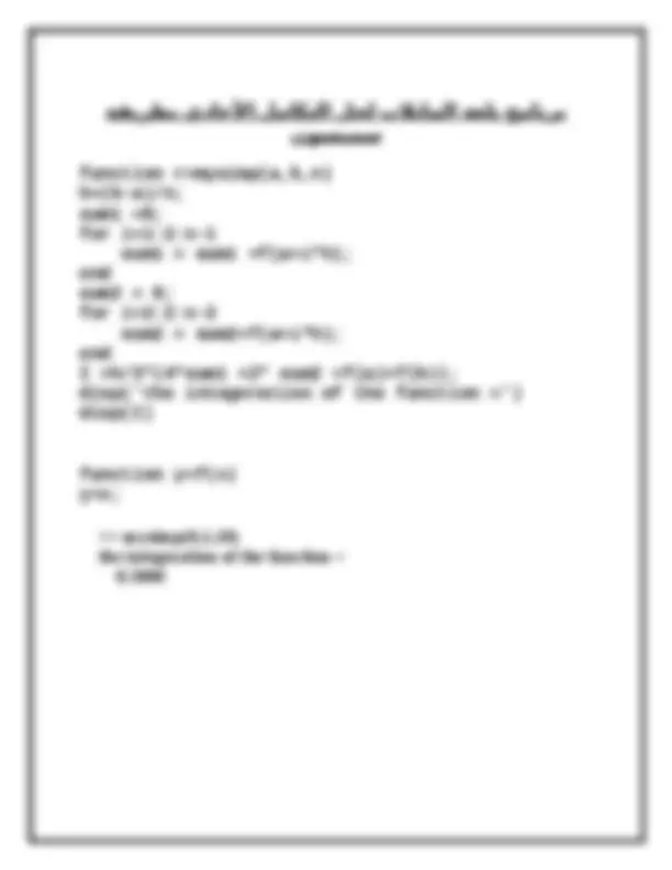 Program for Fixed point Method | Exercises Mathematics | Docsity