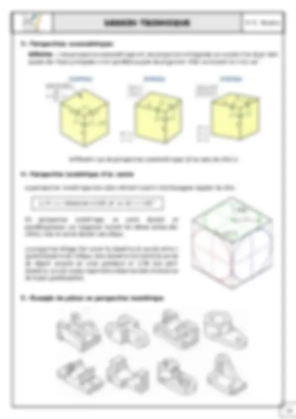 Représentation des pièces en dessin technique : Perspectives et Vues ...
