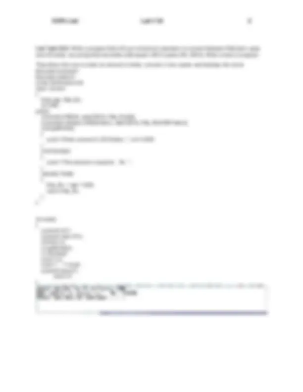 Static Cast and Dynamic Cast in C++ | Lab Reports Object Oriented Programming | Docsity