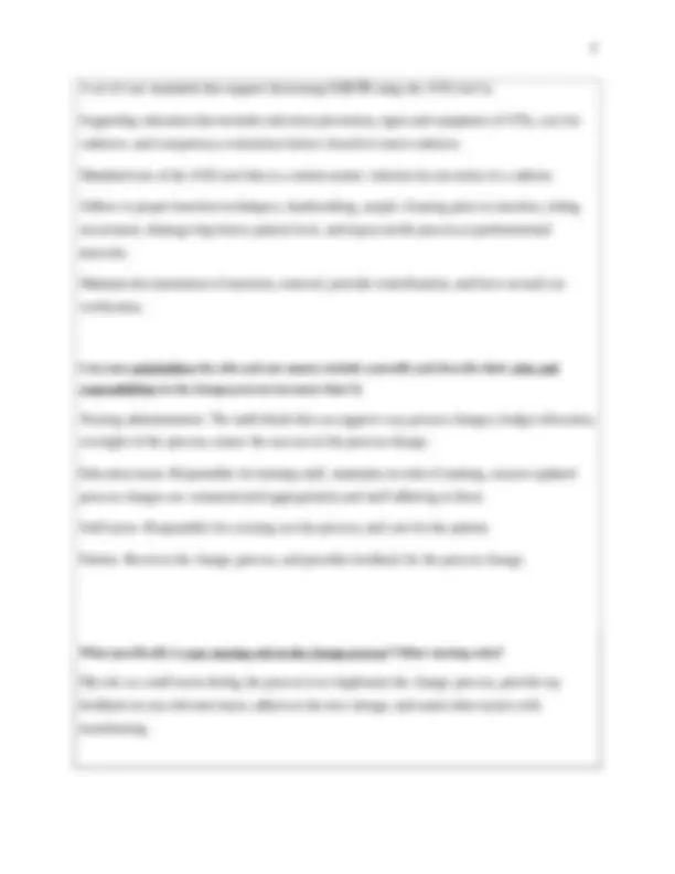 Week 6 Assignment: EBP Change Process form ACE Star Model of Knowledge ...