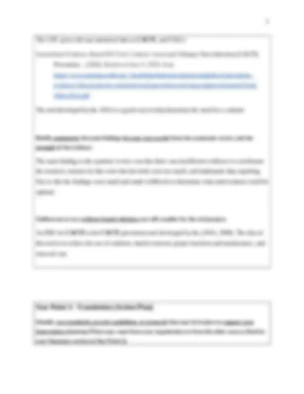 Week 6 Assignment: EBP Change Process form ACE Star Model of Knowledge ...