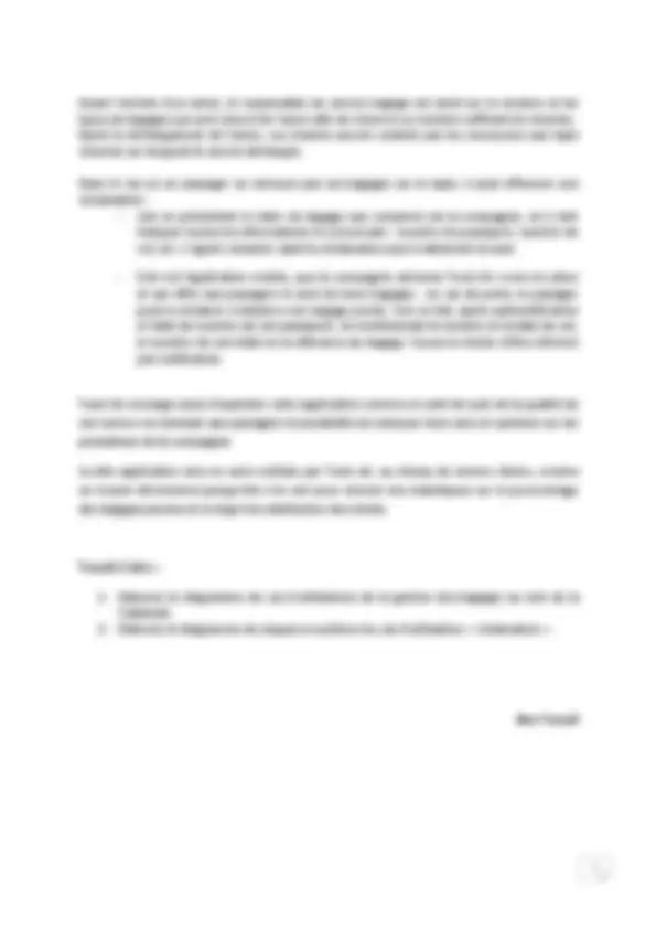 Gestion des bagages au sein de la compagnie TUNISAIR | Exercises Software Engineering | Docsity