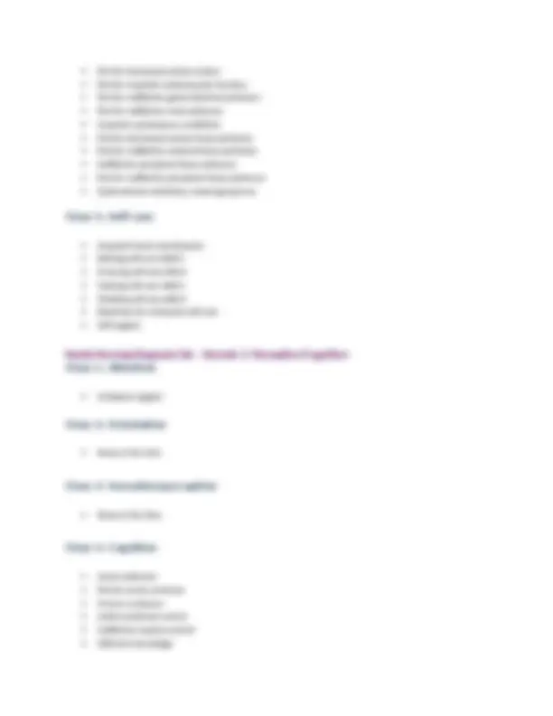NANDA Nursing Diagnosis List for 2015-2017 | Exams Nursing | Docsity