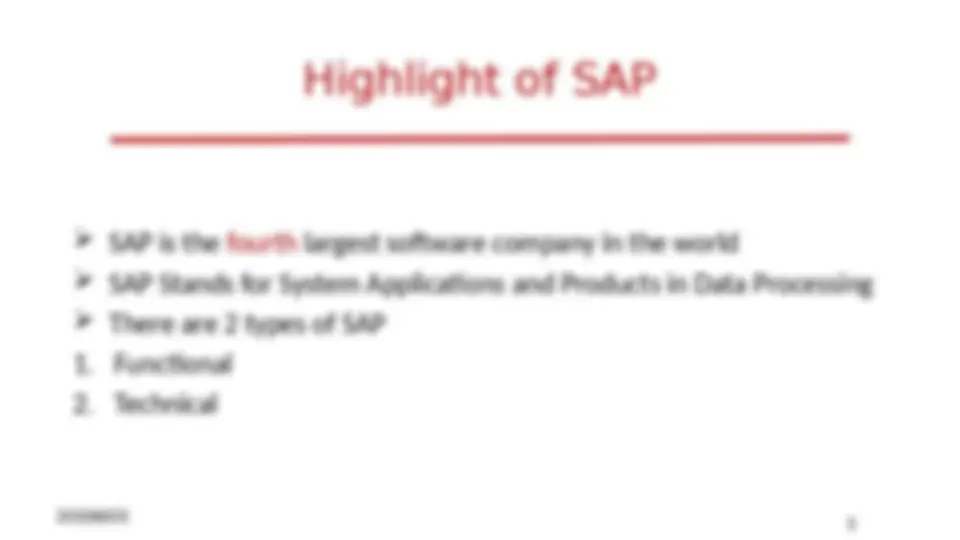 Enterprise Resource Planning | Study notes Computer Networks | Docsity