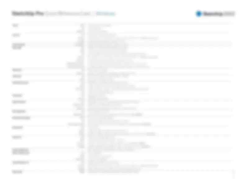 SketchUp Pro Quick Reference Card for Windows | Schemes and Mind Maps English | Docsity
