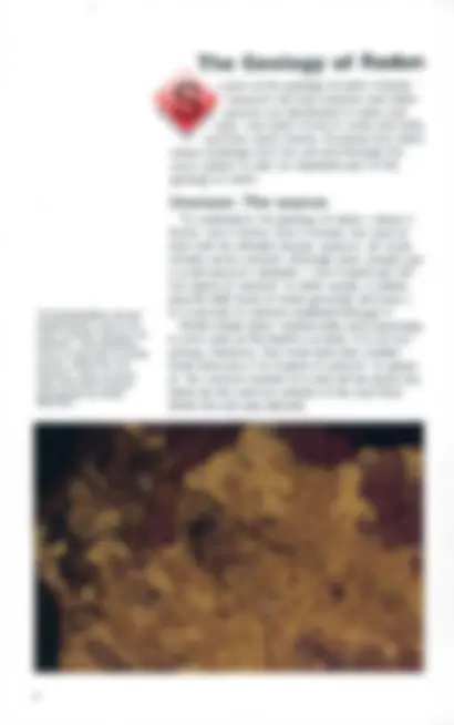 The Geology of Radon | Exercises Geology | Docsity