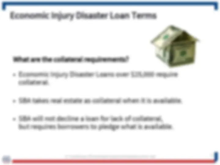 SBA's Economic Injury Disaster Loan | Study notes Business | Docsity