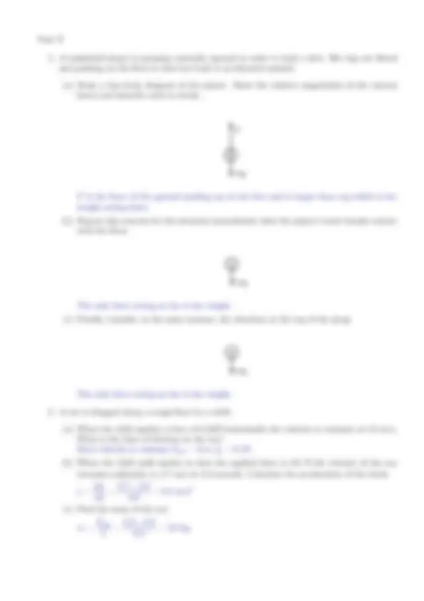 Physics Force Worksheet Solutions | Lecture notes Physics | Docsity