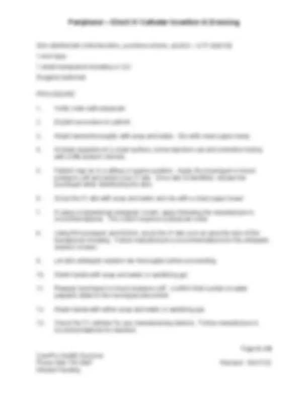 Peripheral – Short IV Catheter Insertion & Dressing | Summaries Nursing ...