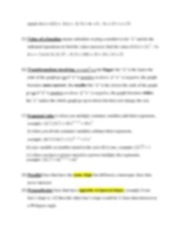 19 Things You Need to Know To Pass the Algebra 1 EOC | Study notes ...