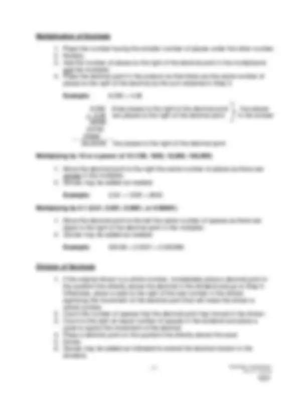 101 Decimals—Explanation | Summaries Number Theory | Docsity