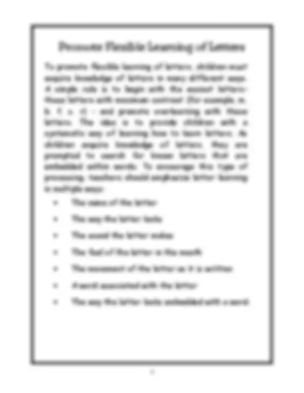 Alphabetic Knowledge and Alphabetic Principle | Lecture notes Printing ...
