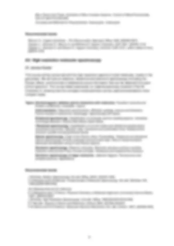 Part II Chemistry: A Guide to the Course | Exams Chemistry | Docsity