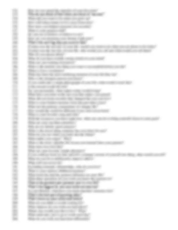 365 Table Topics Questions: | Exams Derecho | Docsity