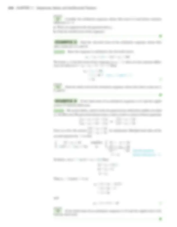 11.2 Arithmetic and Geometric Sequences | Exams Calculus | Docsity