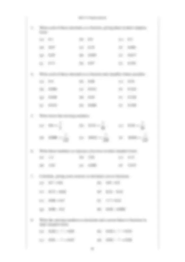 17 Arithmetic: Decimals, Fractions and Percentages | Schemes and Mind ...