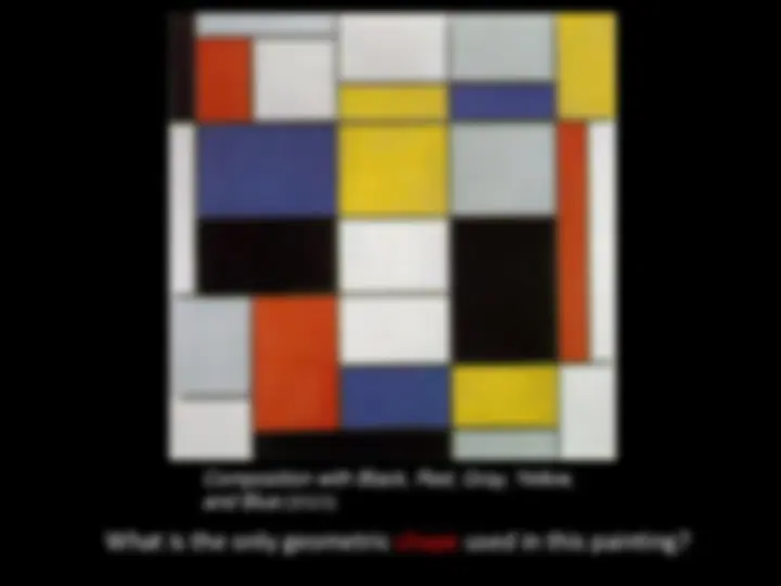 Art Analysis: Piet Mondrian's Compositions | Summaries Art | Docsity