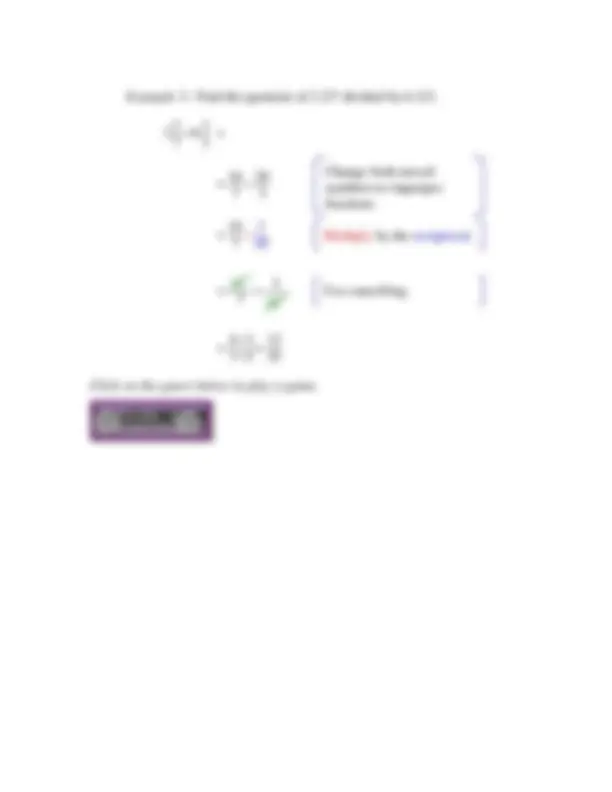 reciprocals and division of fractions | Summaries Elementary ...