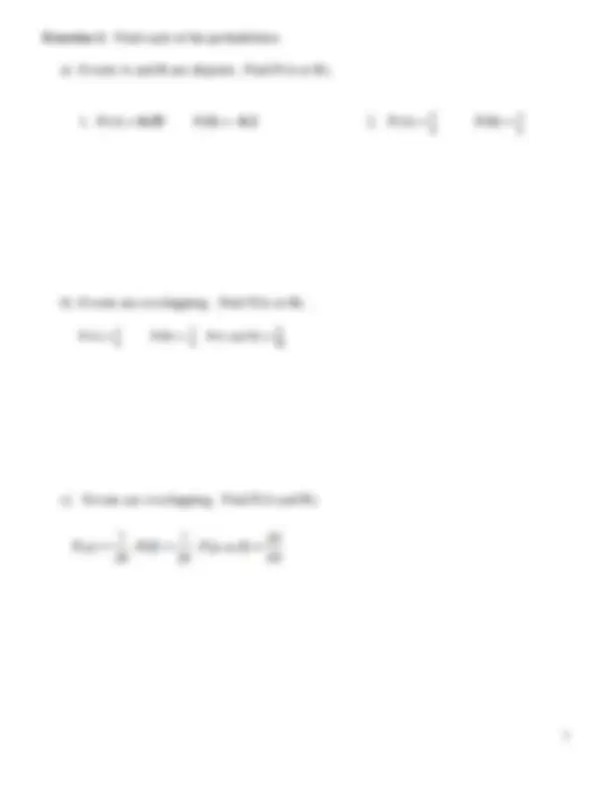 Find the probability of disjoint and overlapping events. | Summaries ...