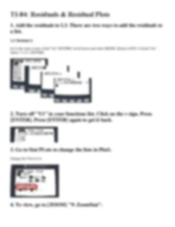 TI-84: Least Squares Regression Line (LSRL) | Study notes Applied ...