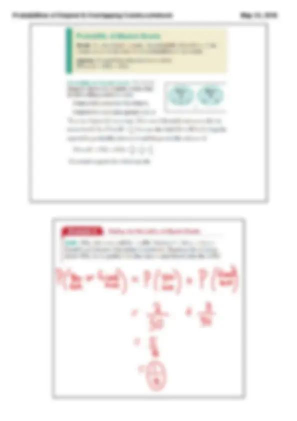 Probabilities of Disjoint & Overlapping Events.notebook | Summaries ...