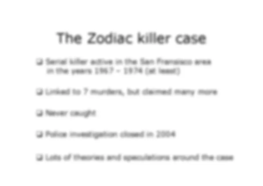 Cryptography and murder – The Zodiac killer | Slides Crystallography ...