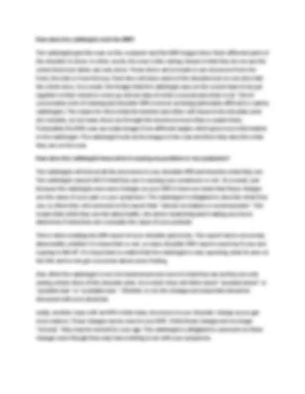 PATIENT GUIDE TO INTERPRETING YOUR SHOULDER MRI | Exercises Radiology ...