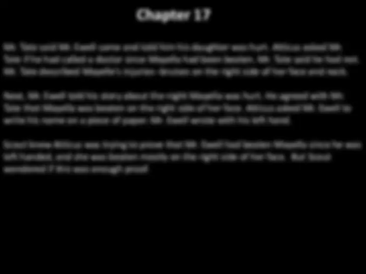 Chapters 16 | Exams English Literature | Docsity